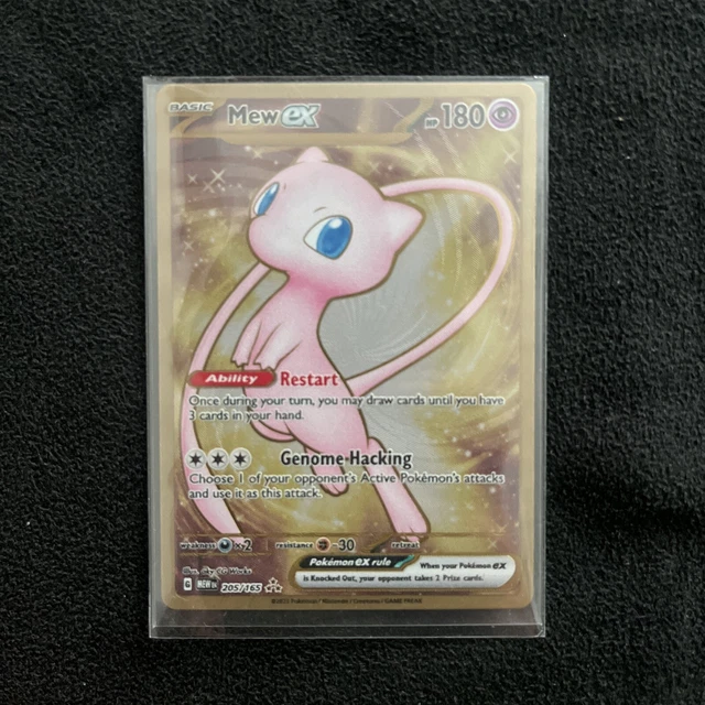 CARTE POKEMON MEW EX 205/165 GOLD- EV3.5 151-FR NEUF EUR 15,00 ...