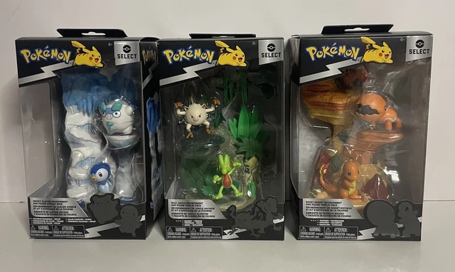 POKEMON JAZWARES ENVIRONMENT Series 2 complete Environnement Figures ...