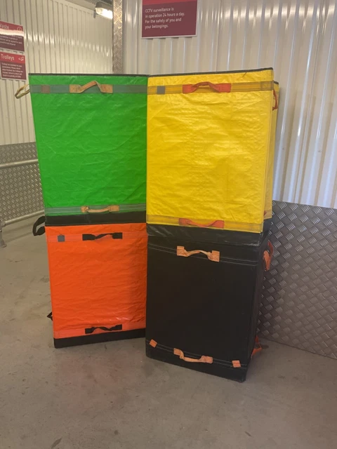 LARGE FOLDING COURIER Parcel Amazon Style Delivery Bag For Packages ...