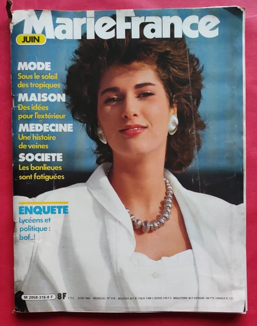MAGAZINE MARIE FRANCE N° 316 Juillet 1982 - Mode Femme Fashion Voir ...