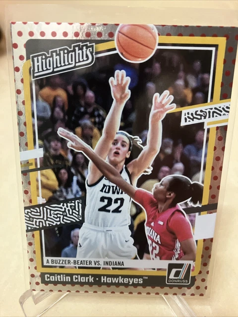 2024 PANINI DONRUSS Caitlin Clark Collection Highlights Hy-Vee Red Dot ...