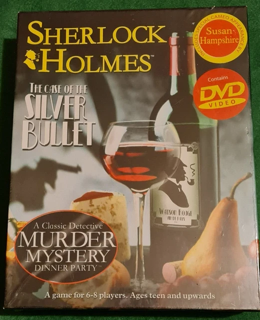 SHERLOCK HOLMES MURDER Mystery Party Game The Case Of The Silver Bullet ...