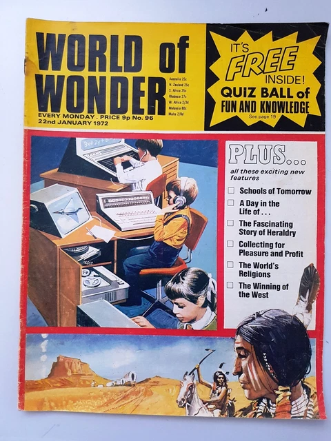 WORLD OF WONDER The Great Magazine For All Boys & Girls : No. 96 / Jan ...