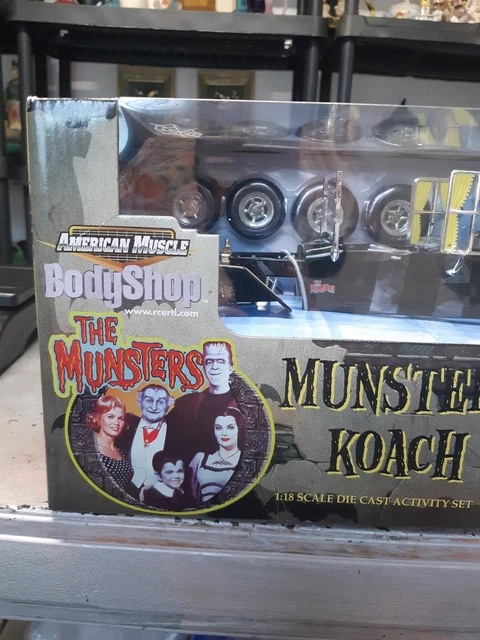 ERTL AMERICAN MUSCLE Munsters Koach George Barris Body Shop 1:18 Model ...