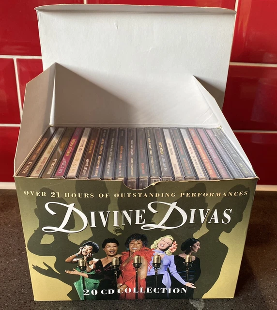 DIVINE DIVAS 20 CD d'icônes féminines incroyables Billie Holliday, Judy ...