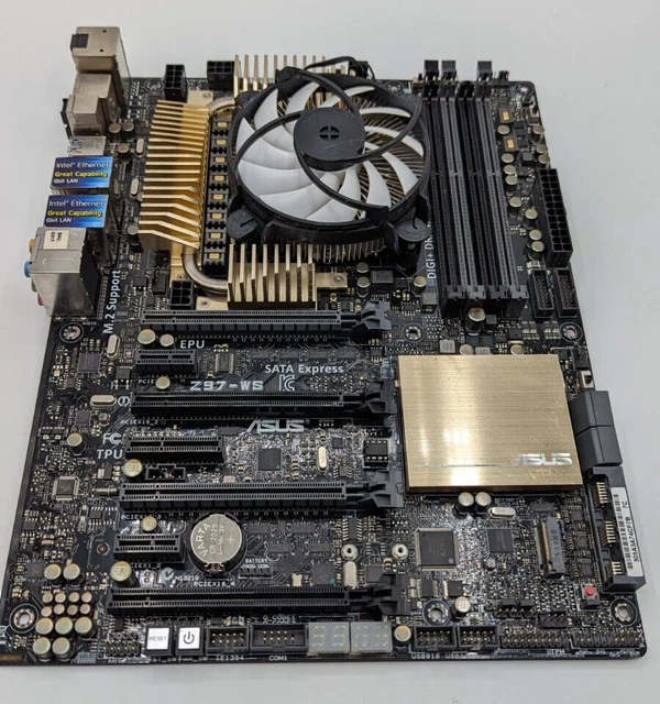 ASUS Z97-WS INTEL LGA1150 ATX Motherboard DDR3 With i7-4790k CPU £140. ...