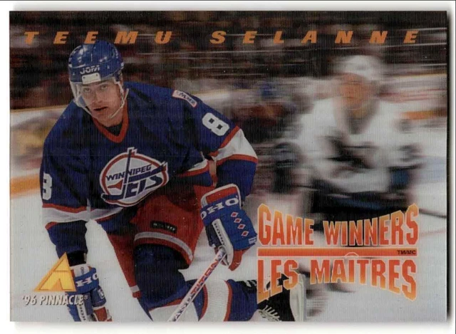 1995-96 PINNACLE MCDONALD'S Game Winners Teemu Selanne #MCD-19 Jets de ...