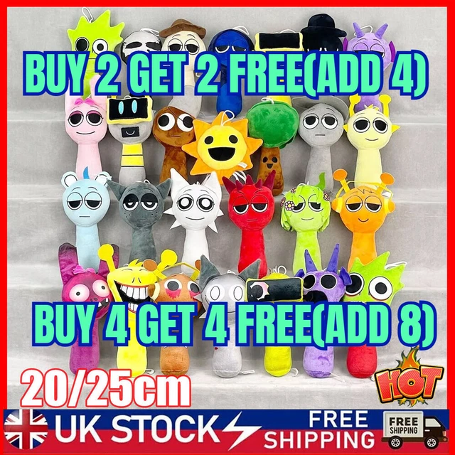 20CM SPRUNKI PLUSH Toy Simon Oren Winda Sprunki Character Doll Toy XMAS ...