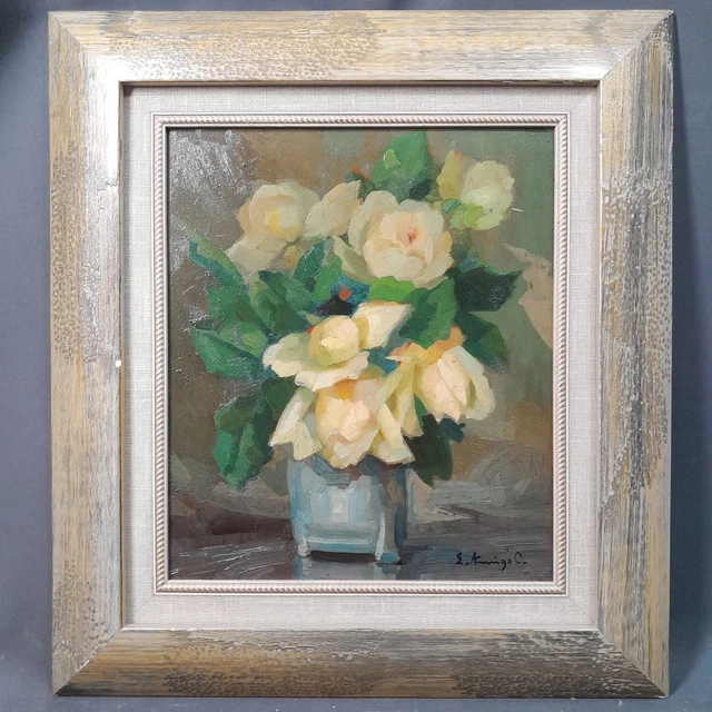 C-1845. EMILI AMIGÓ I Castelltort (1870-1934) . Bodegón. Oil On Tabla ...