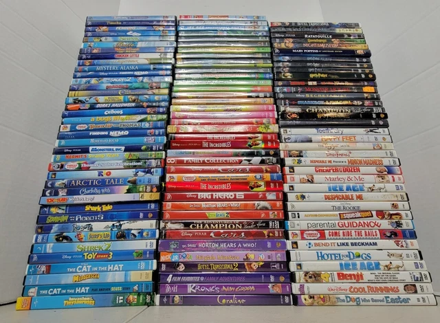 WHOLESALE LOT 100+ DVDs Kids & Family Children's Baby Pixar Disney Barbie Potter £86.10 ...