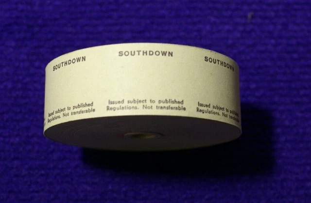 SOUTHDOWN MOTOR SEVICES Setright Bus Coach Clippy Transport Ticket ...
