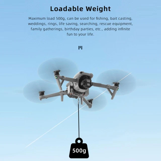 AIR 3 DRONE Airdrop System 500g Payload Landing Gear Remote Delivery ...