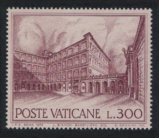 PALAZZO APOSTOLICO VATICANO Cortile di San Damasio 300L 1976 nuovo di zecca sg#670 EUR 1,40 ...