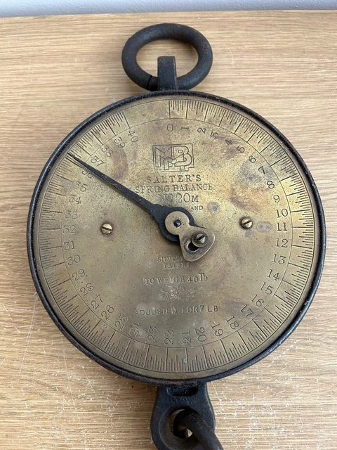 VINTAGE SALTER SPRING Balance 20M Scales to Weigh 40lb £22.51 - PicClick UK