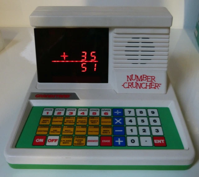 VINTAGE / RETRO 1986 Number Cruncher By Grandstand - 14 Great Games ...