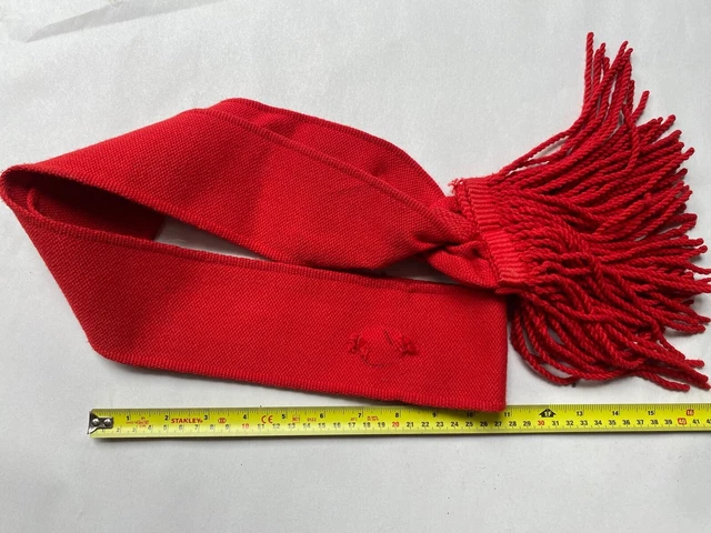 GENUINE BRITISH ARMY Regimental Dress Uniform Red Sash - Excellent Item ...