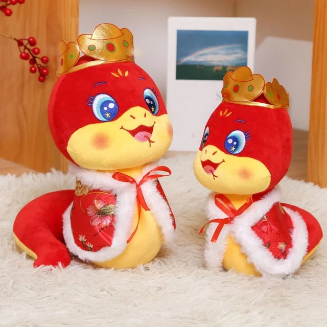 SOFT 2025 SNAKE Year Mascot Toy Blessing Snake Doll Toy Children $15.92 ...