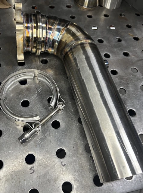 3& 4 BOLT Exhaust Turbo Flange to V-Band Adapter To Downpipe,GT30 GT35 ...