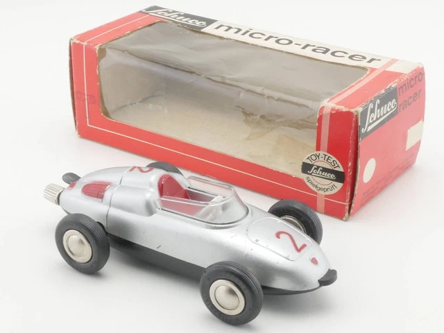 SCHUCO 1037 MICRO Racer Porsche Formula II Original 60er Silver Boxed ...