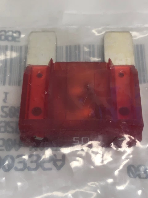GENUINE OEM ORIGINAL Harley Davidson Motorcycle 50A Maxi Fuse Red P/N ...