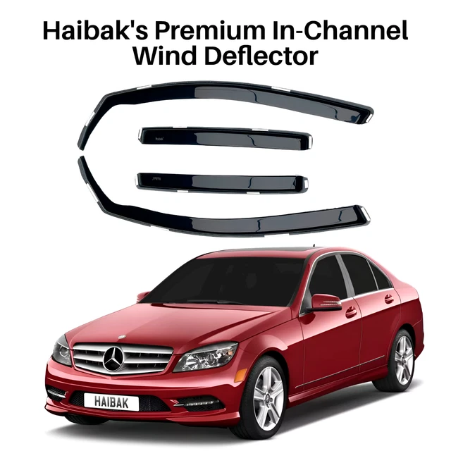 MERCEDES BENZ C Class W204 4 Doors Saloon 2007-2014 Wind Deflectors £22 ...