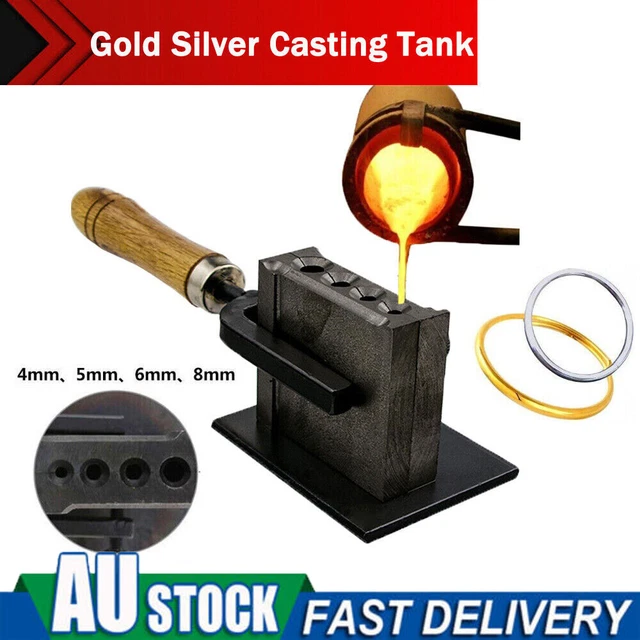 REVERSIBLE JEWELRY INGOT Mould Gold Silver Casting Melting Graphite ...