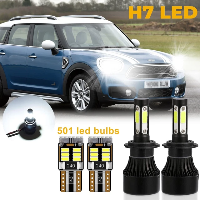 FOR MINI COUNTRYMAN F60 Led Headlight White 6000k High Low & Side Light ...