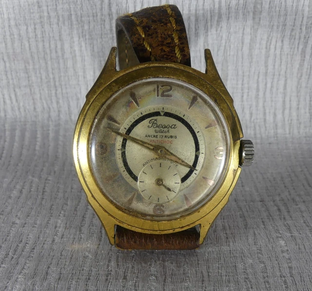 MONTRE BESSA HOMME ancre 17 rubis antichoc 1950 fonctionne plaqué or ... MONTRE BESSA HOMME ancre 17 rubis antichoc 1950 fonctionne plaqué or ...
