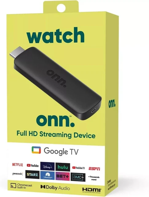 ONN GOOGLE TV Full HD Streaming Device 2K (2023 Model) (100133520 ...