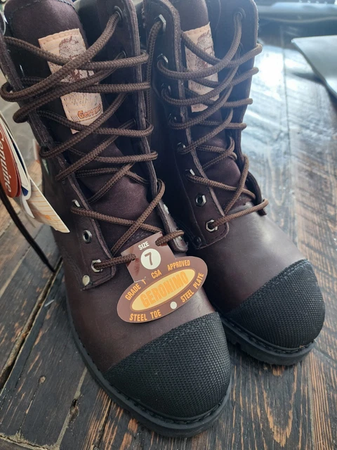 WORK BOOTS SIZE 7 Mens Leather Geronimo New $25.00 - PicClick CA