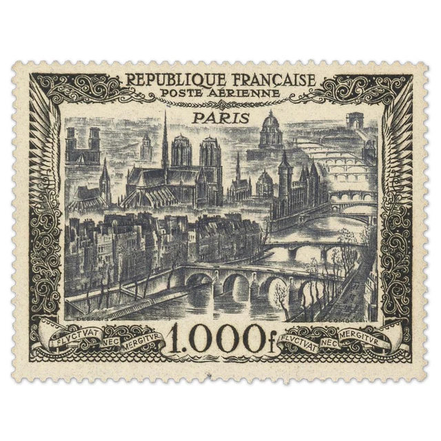 FRANCE POSTE AÉRIENNE N° 29 VUE DE PARIS TIMBRE NEUF** ANNÉE 1950 ...