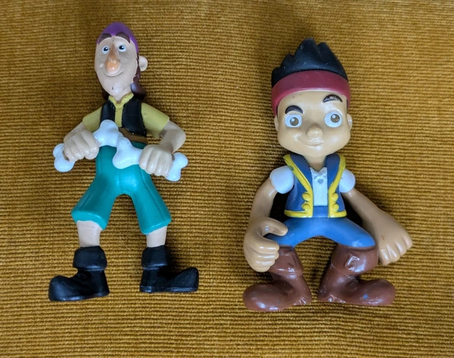 DISNEY JAKE & The Neverland Pirates Toy Mini Figure Set Jake & Bones ...