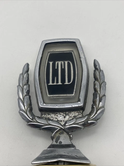 VINTAGE FORD LTD Chrome Hood Ornament - Authentic Car Logo Emblem £33. ...