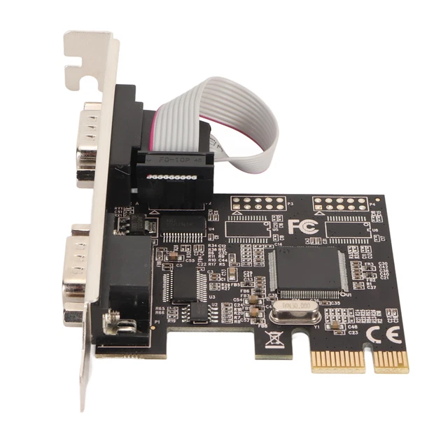 PCIE TO DUAL Serial Card PCIe RS232 Serial Adapter Card 2 £14.70 ...