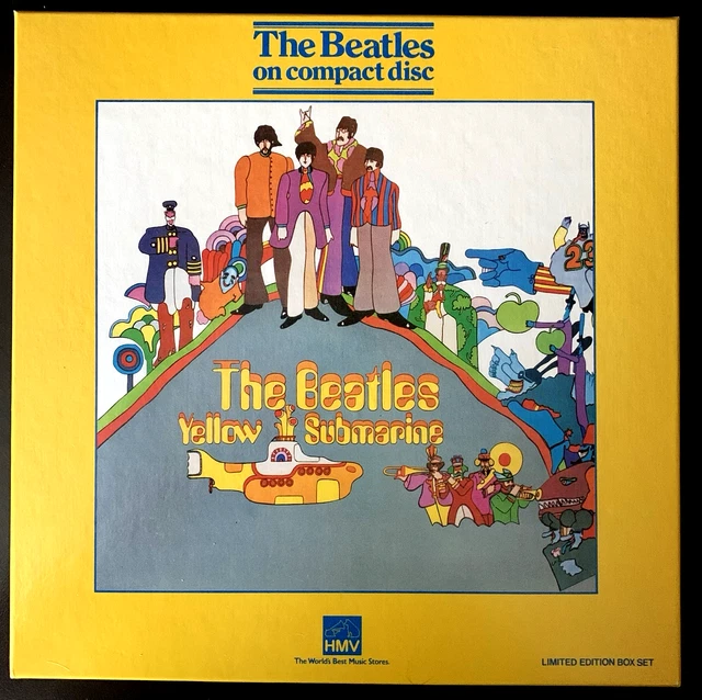 BEATLES &YELLOW SUBMARINE& HMV Limited #'d CD Box Set Complete Inserts ...