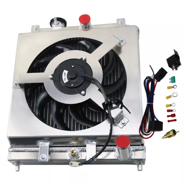 3 ROWS RADIATEUR Shroud Fan Relay Pour For Honda Civic EK EG CRX DEL ...