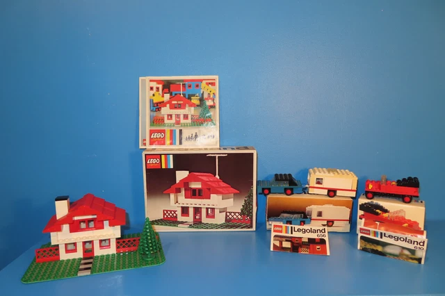 70ERJAHRE LEGO NO.349 Haus +656 Auto +610 Oldtimer mit Bauanleitung in ...