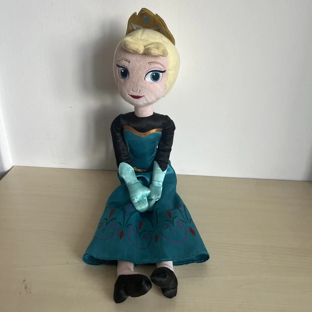DISNEY PRINCESS FROZEN Coronation Elsa 20" Plush Doll Soft Toy £8.72 ...