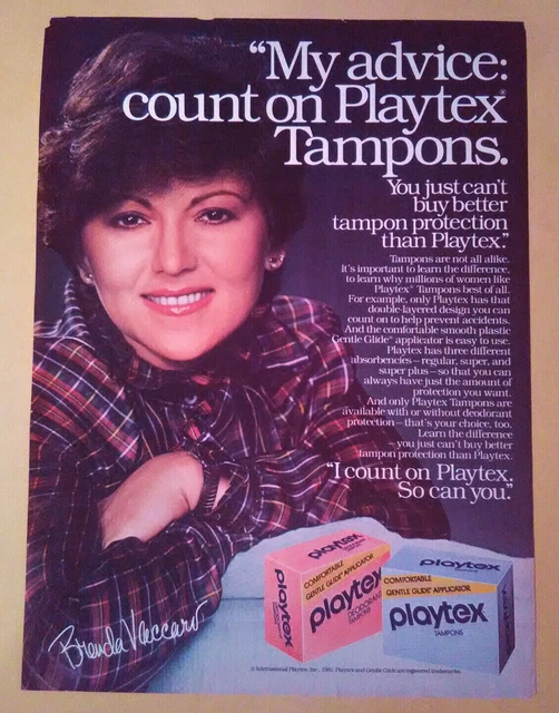 MAGAZINE PINUP~ BRENDA VACCARO Ad ~1980s ~~Back- Magazine Cover - Scott ...