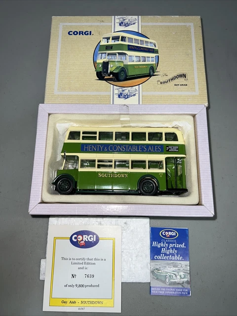 CORGI GUY ARAB Bus Model Number 97198 Southdown New Old Stock Boxed $18 ...