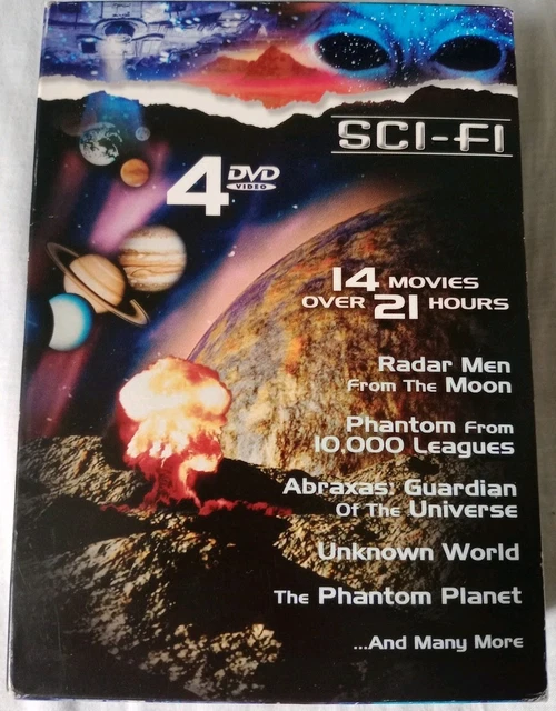 14 CLASSIC RETRO Sci-Fi Movies Box Set DVD over 21 hours, Platinum Disc ...