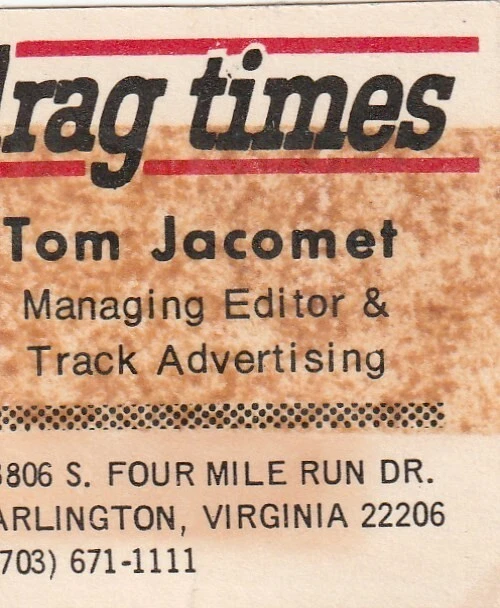 AUTO VINTAGE NHRA Drag Racing-Herb McCandless-1972 PRO STOCK Dodge ...