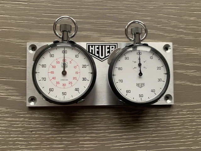 TAG HEUER STOPWATCH Panel Chronometers Dashboard Rally Timer 114 £395.00 - PicClick UK