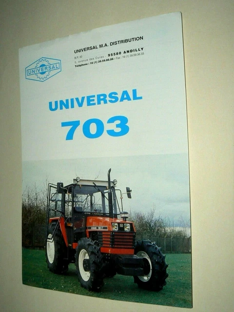 PROSPECTUS TRACTEUR UNIVERSAL 703 Tractor Traktor Trattore Prospekt Brochure EUR 9,99 - PicClick IT