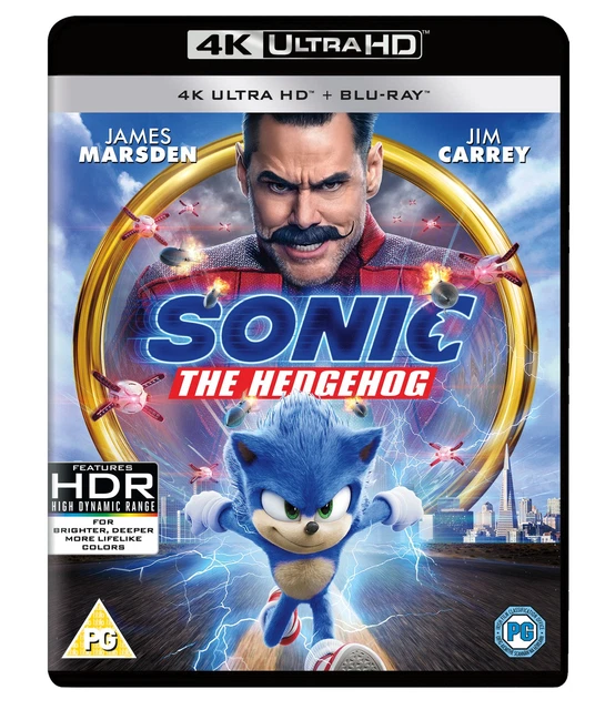 SONIC THE HEDGEHOG (4K UHD Blu-ray) Tom Butler Adam Pally Lee Majdoub ...