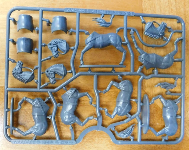 WARGAMES ATLANTIC: 28MM Hard Plastic General Accoutrements Horses One ...