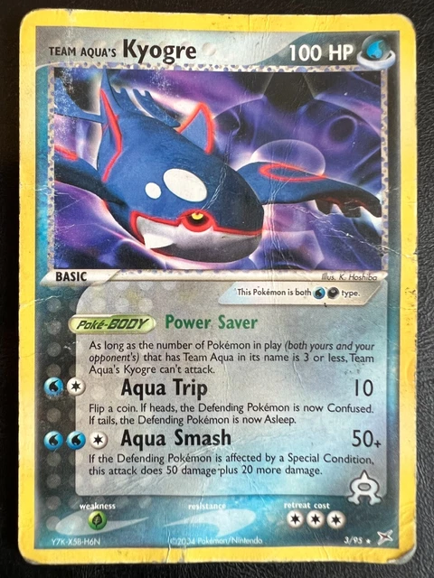 POKEMON TEAM AQUAS Kyogre - Team Magma vs Team Aqua - 3/95 £3.99 ...