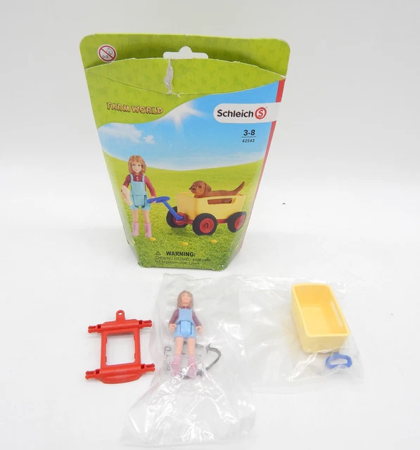 SCHLEICH 42543 BOLLERWAGEN Ausflug - Farm World - unkomplett (Hund ...