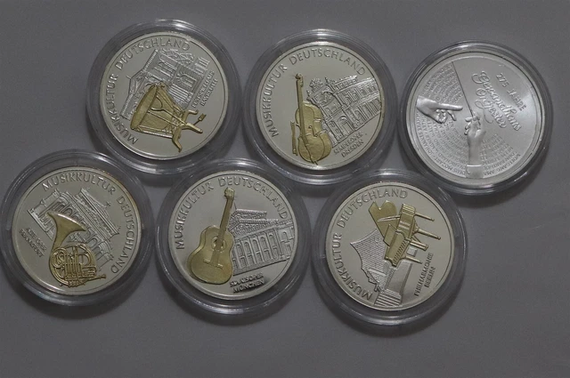 🧭 🇩🇪 GERMANY 20€ Coin + 5 Silver Medals In Folder B79 #312 $123.41 ...