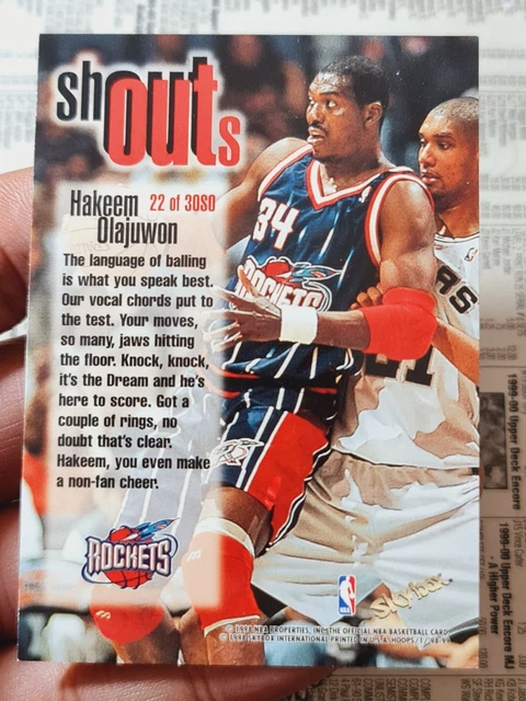 1998-99 HOOPS HAKEEM Olajuwon Shouts Insert Card #22 $1.95 - PicClick AU